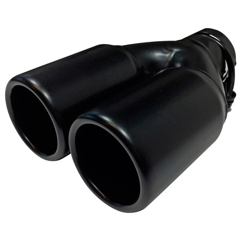 AutoStyle Black Round Dual Exhaust Tip, 76mm long, 220mm wide. – CHT ...